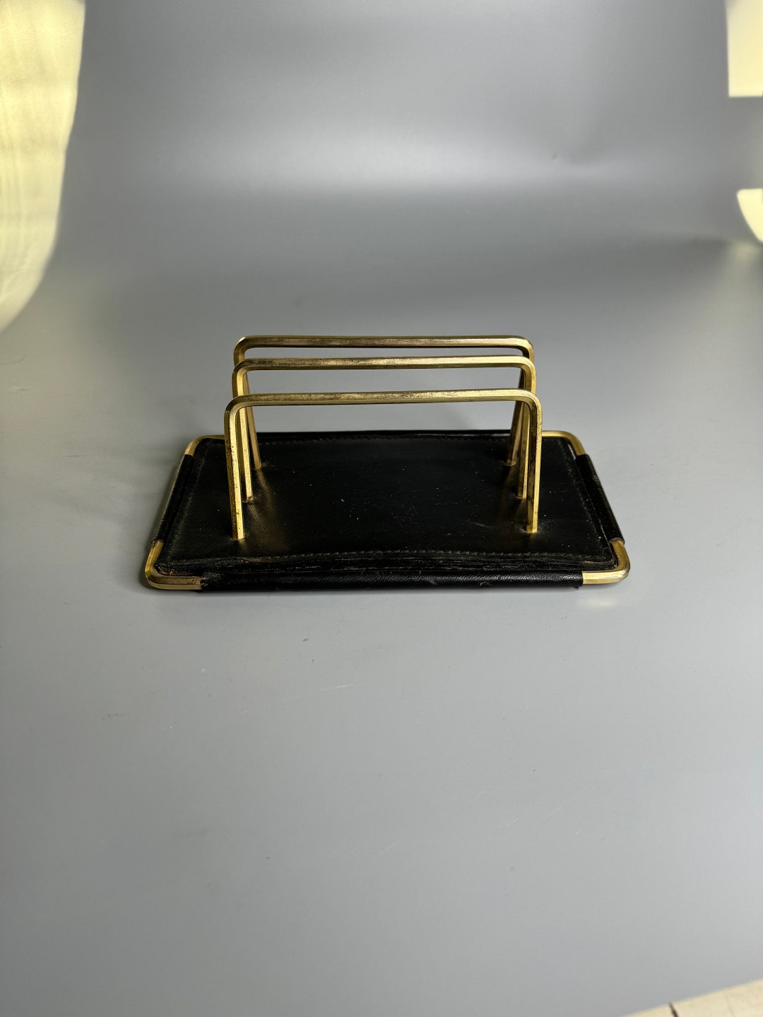 French Vintage Letter Placeholder Desk Decoration Black Hard Plastic ...