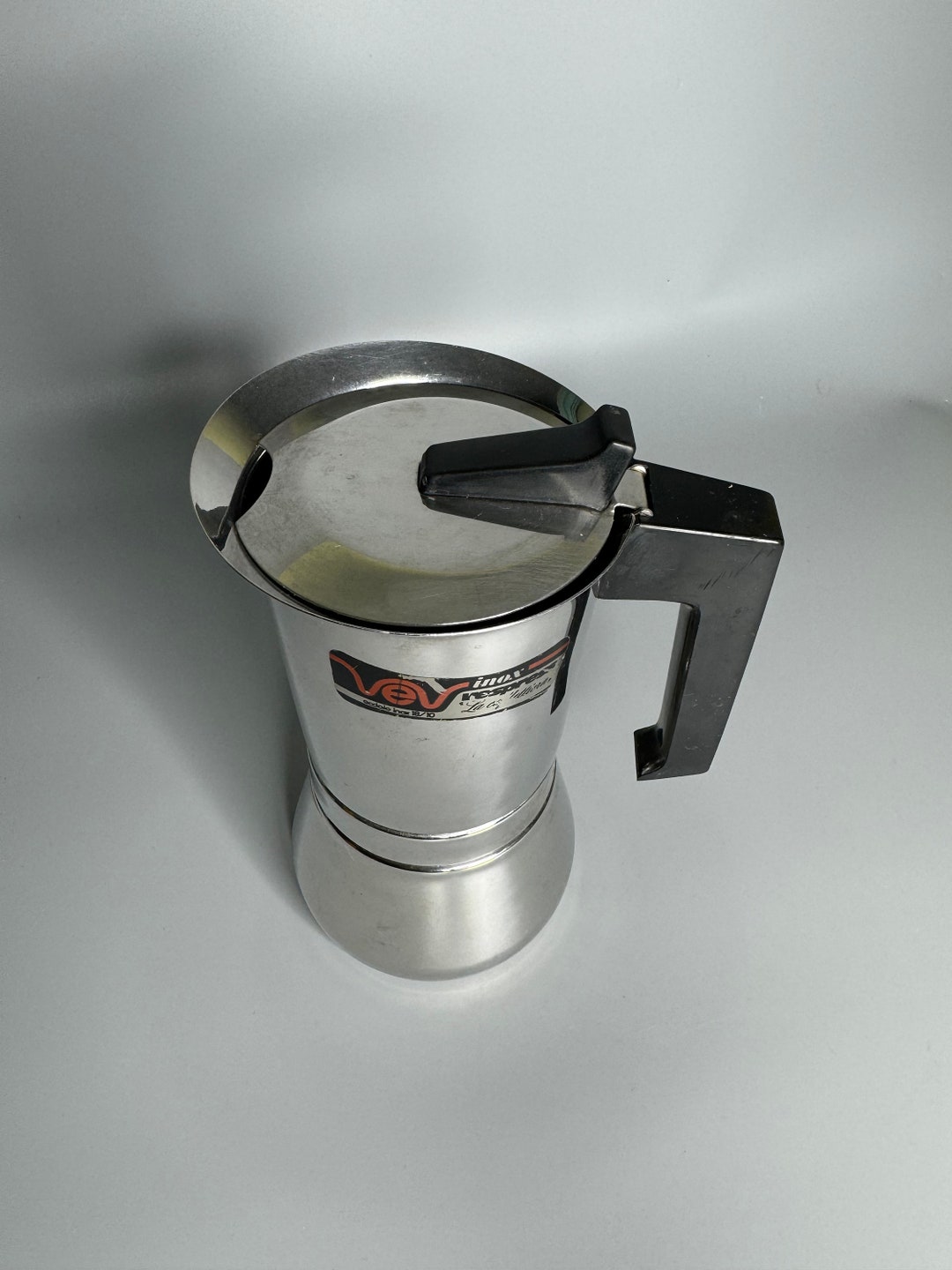 Italian Vintage Inox Coffee Pitcher Mark Vev Vigano Bakelite Handle - Etsy