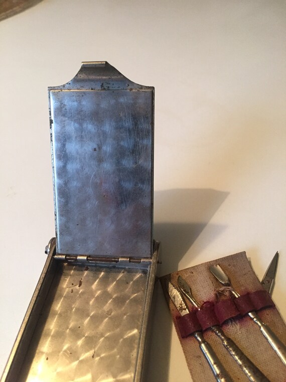 French Victorian Powder case compact open both side p… - Gem