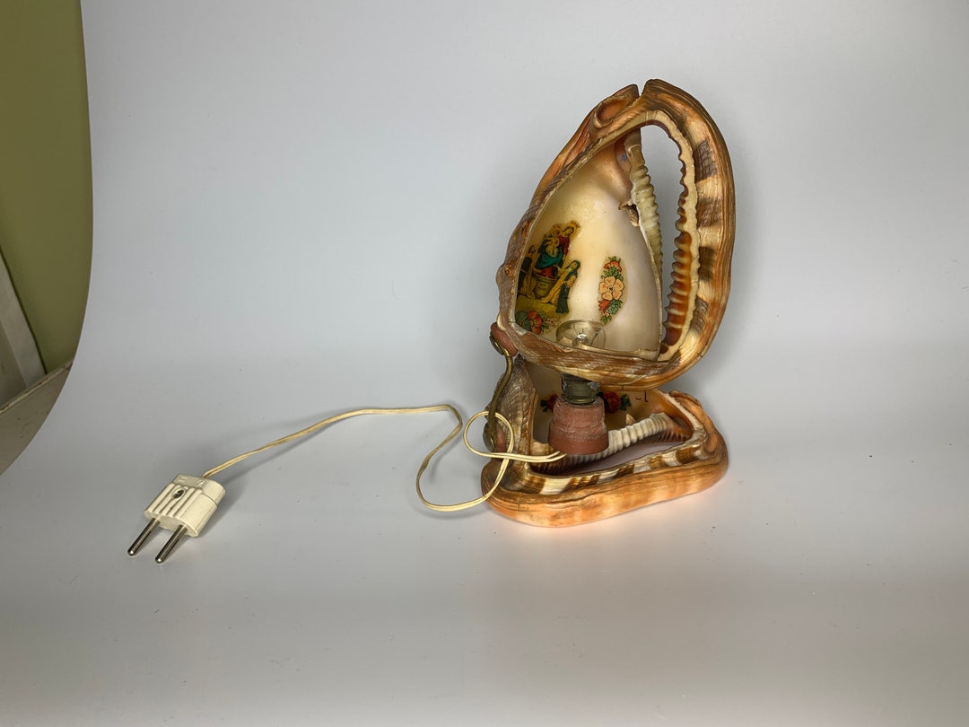French Vintage Religious Shells Lighting Decor Home Decor Church Decor ...