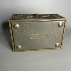 French Vintage Tin Can Knick Knack Box GBC Castle Scenery and Truck ...