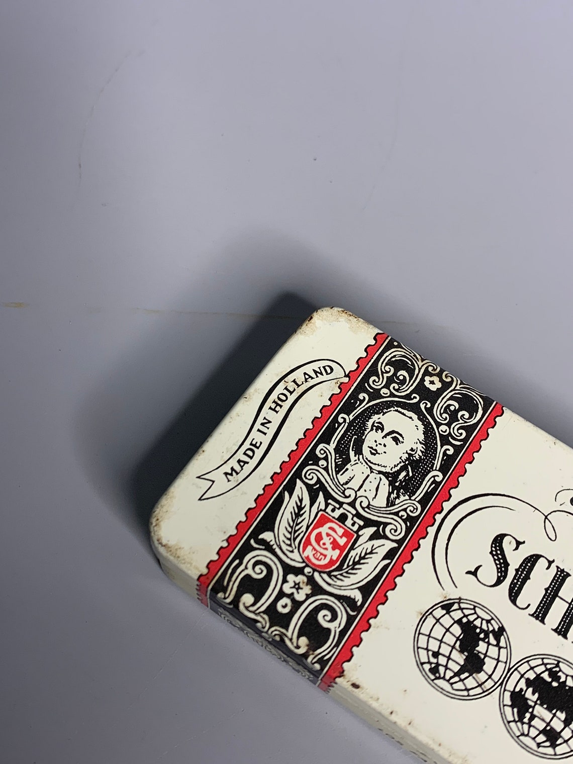 Holland Vintage Tin Can Knick Knack Box Schimmelpenninck 10 Duets Empty ...