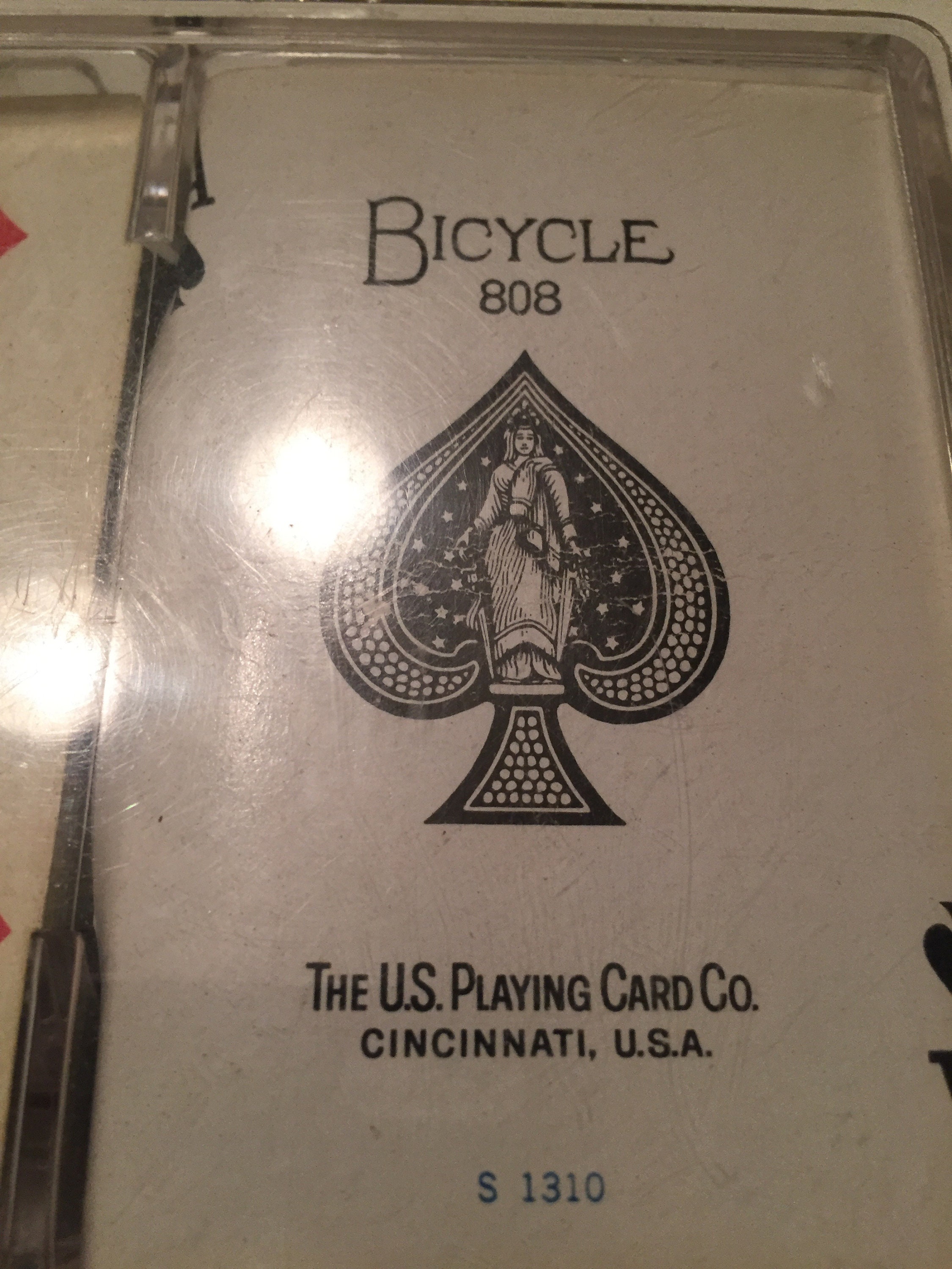 Vintage Card Decks Playing Cards in Plastic Box One Yellow & - Etsy