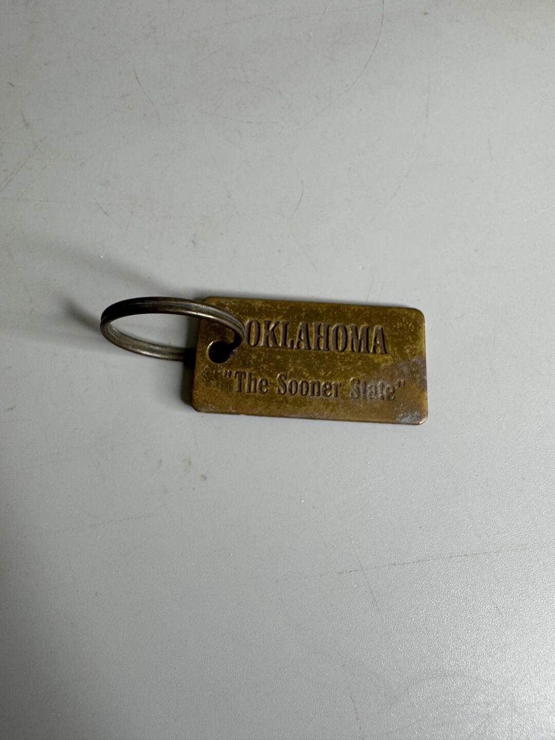 Vintage Keychain Holder Oklahoma the Sooner State - Etsy
