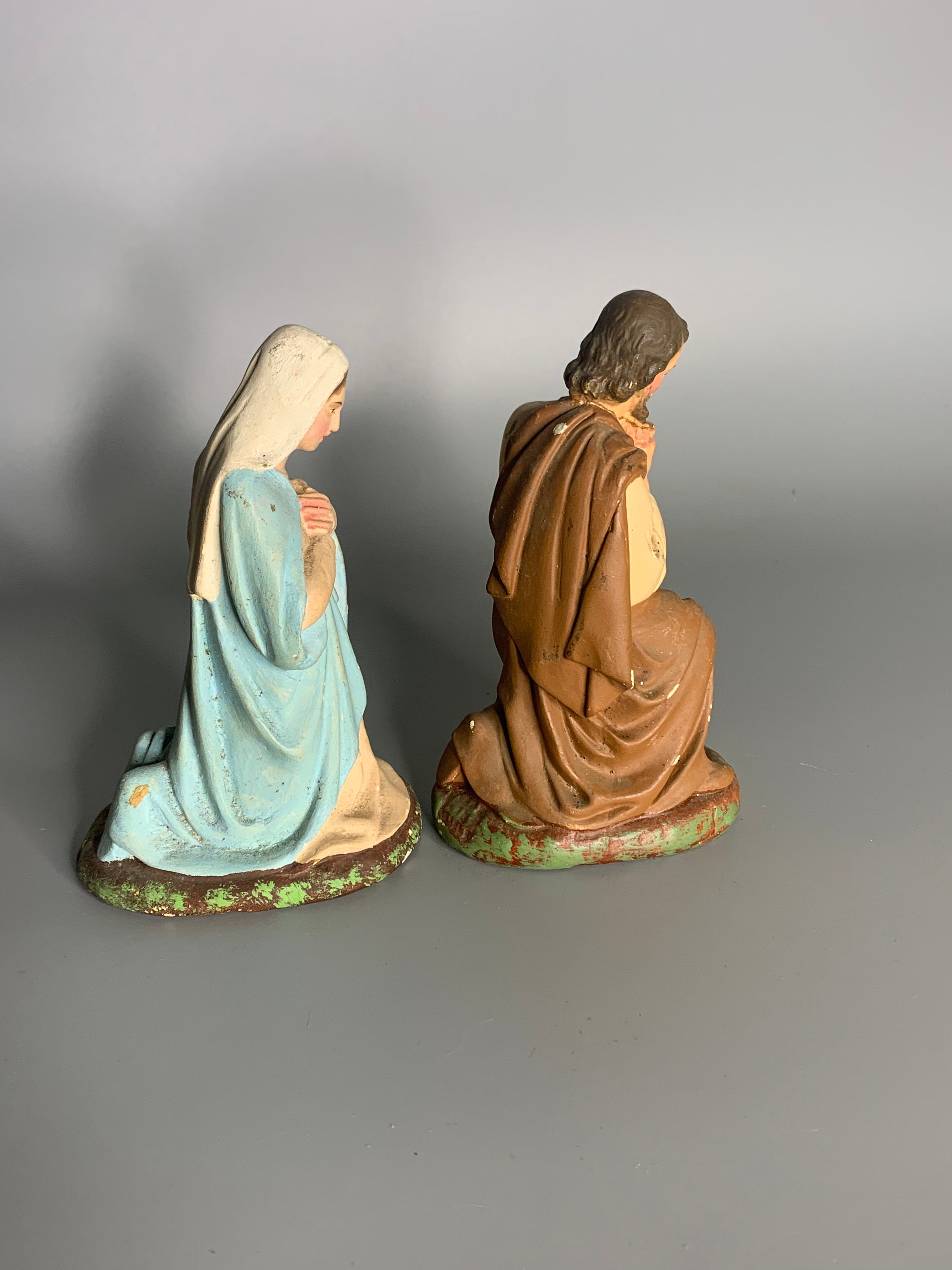 French Vintage Nativity Set Plaster Religious Figurine - Etsy