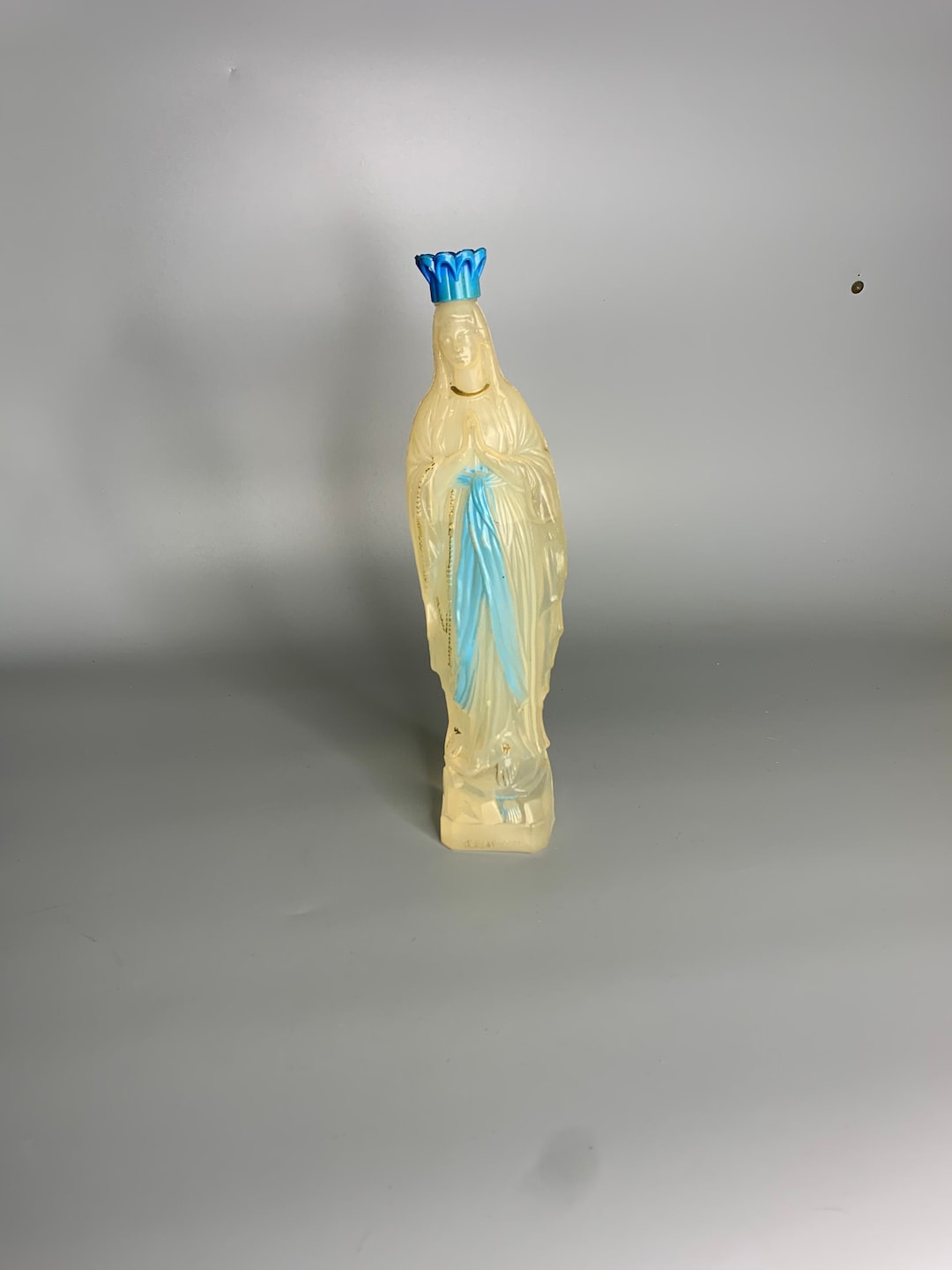French Vintage Virgin Mary Holy Water Notre Dame De Lourdes Religious ...