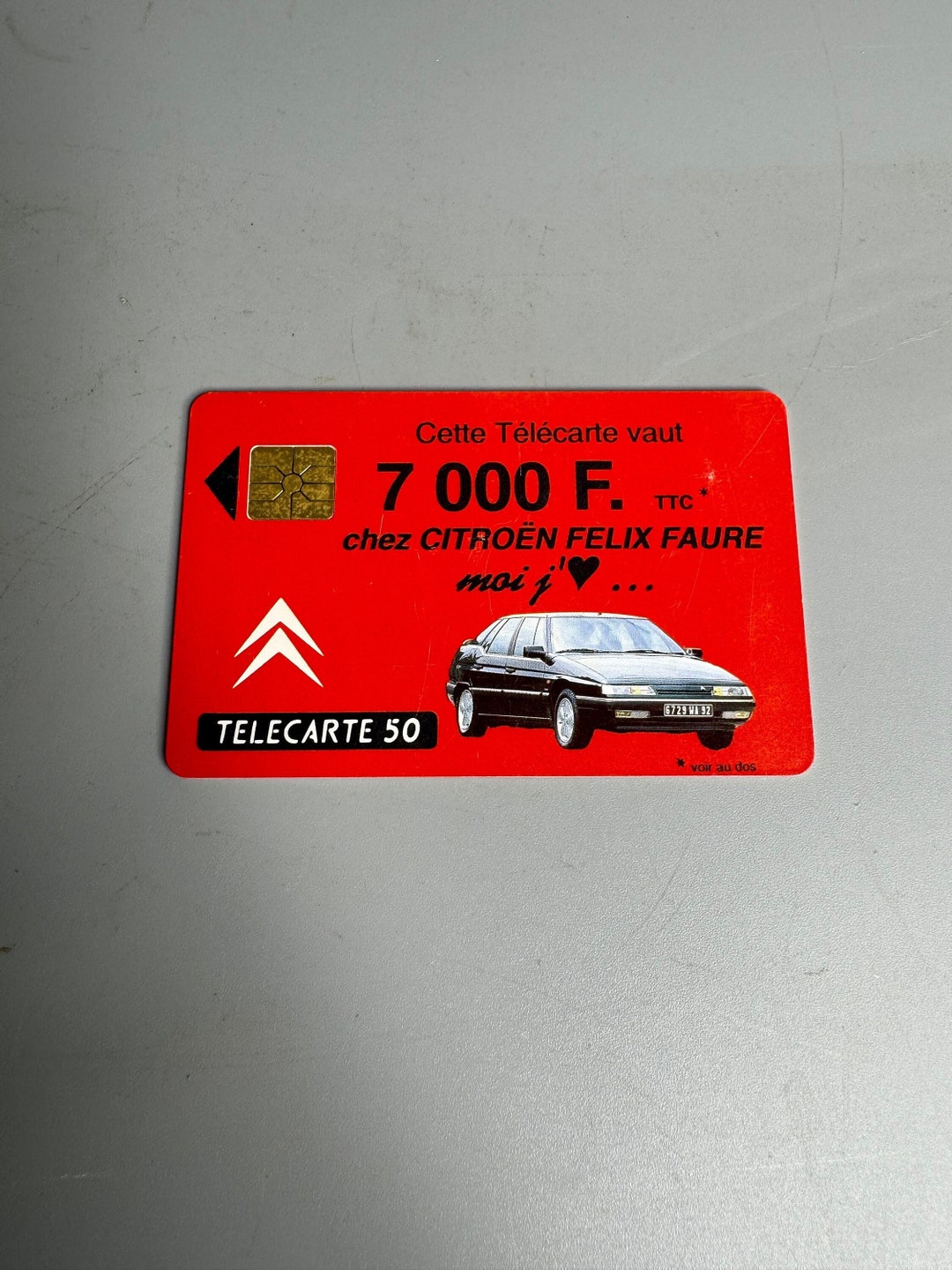French Vintage Telecom - Citroen - Telephone Card Collectible Only ...