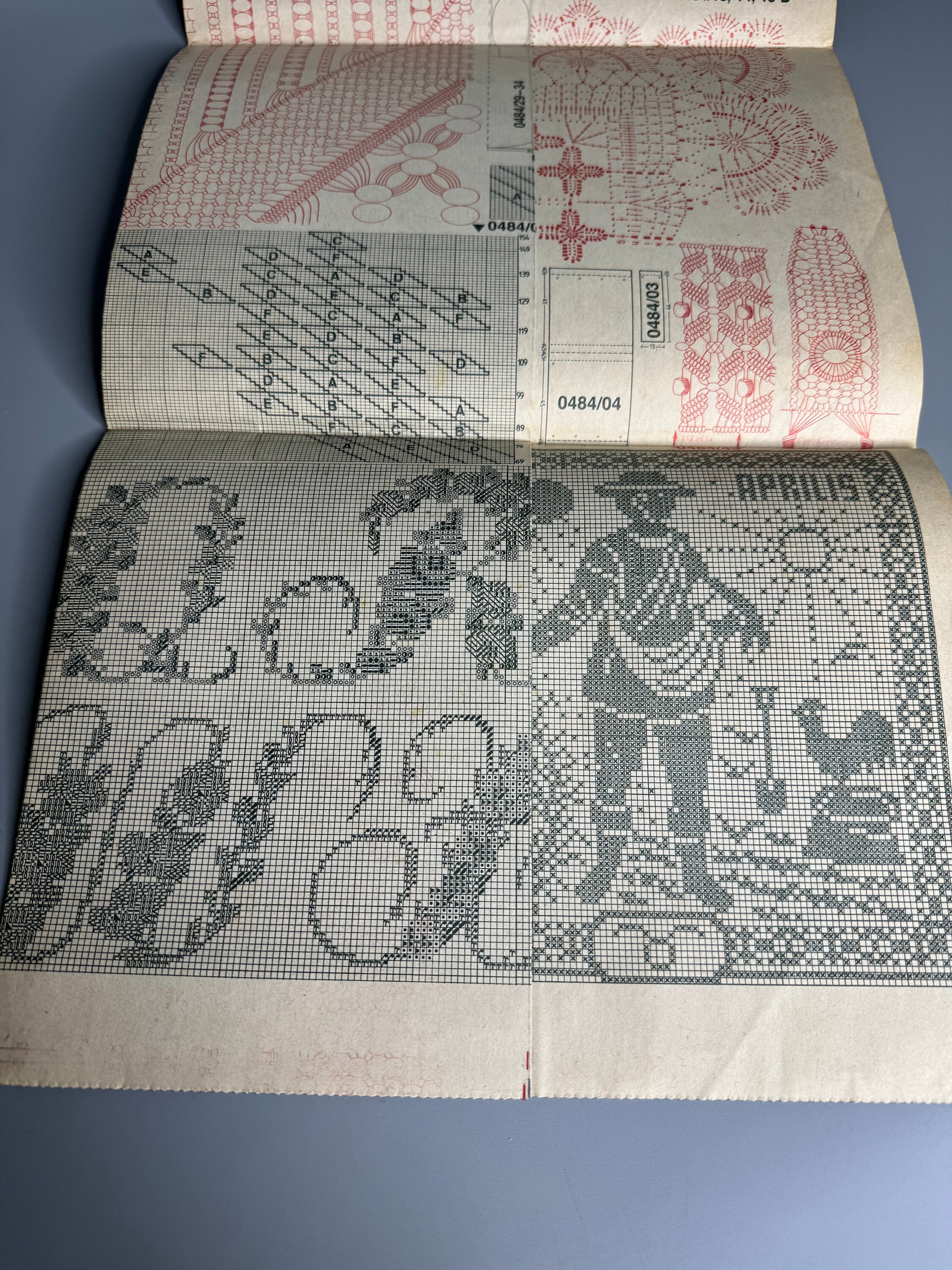 French Vintage Anna Burda Spab an Handarbeiten - Sewing Blueprint ...