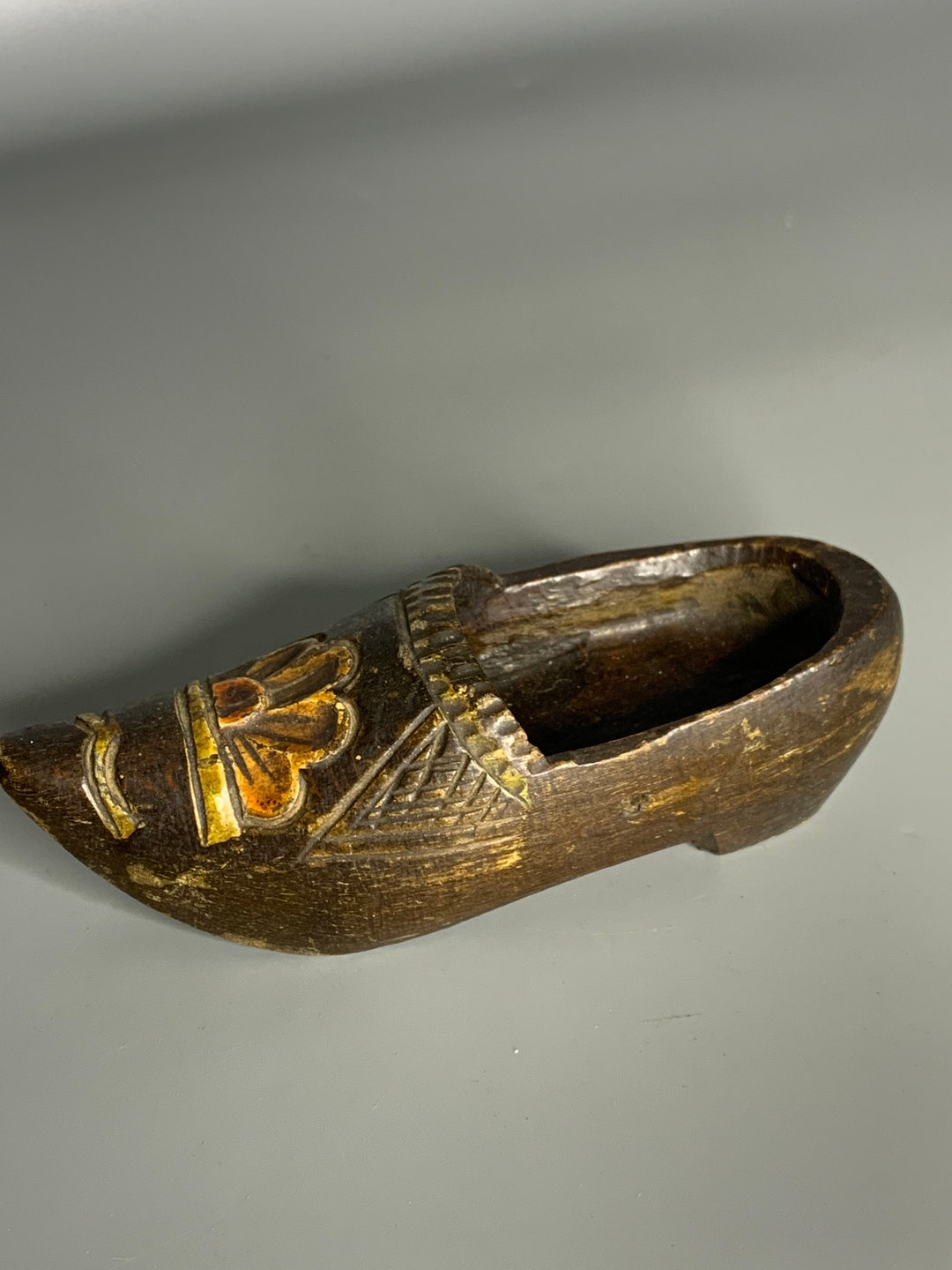 French Vintage Wooden Clog Shoe Decoration - Etsy