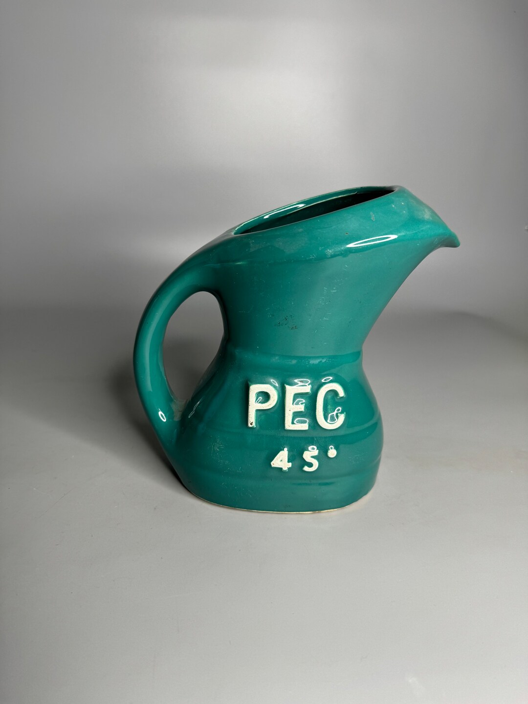 French Vintage Ceramic Pottery Water Pitcher PEC 45 - Small Chip See ...