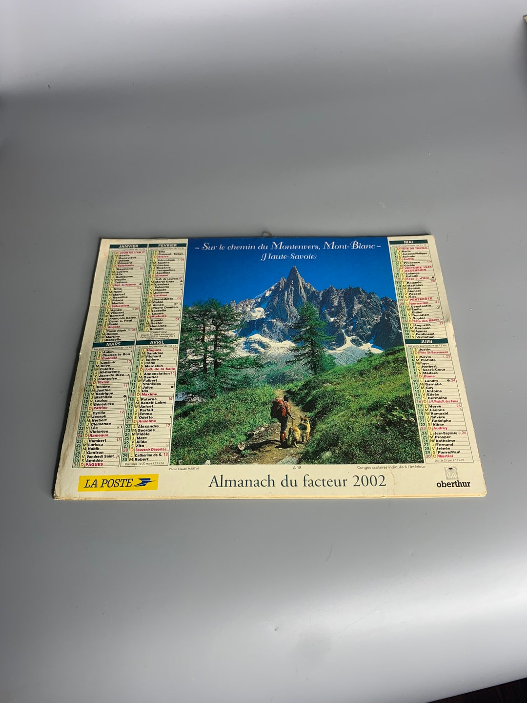 French Vintage 2002 Calendar Advertisement by Oberthur Port Nautical ...
