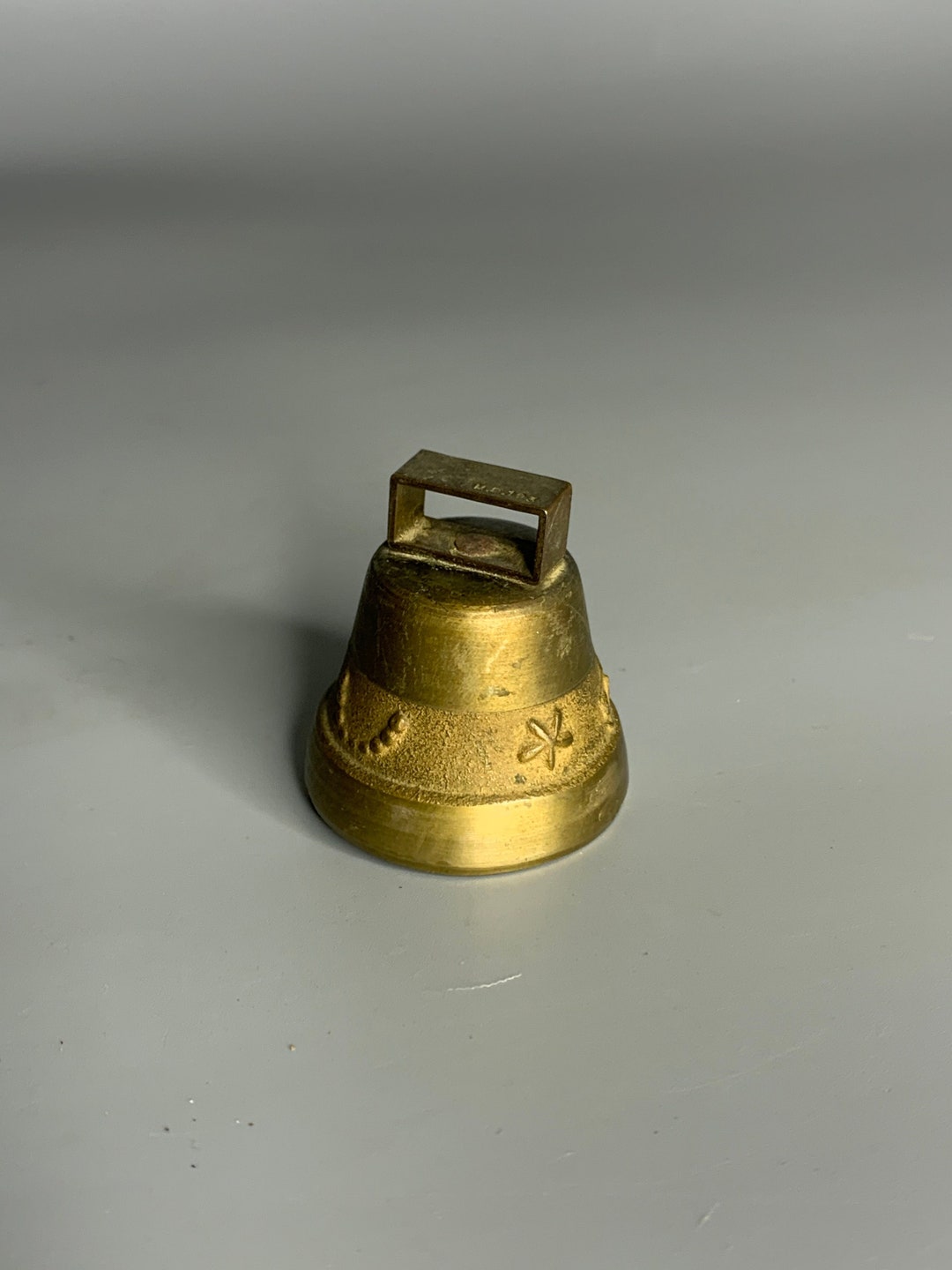 French Vintage Miniature Brass Bell Sarrans Souvenir - Etsy