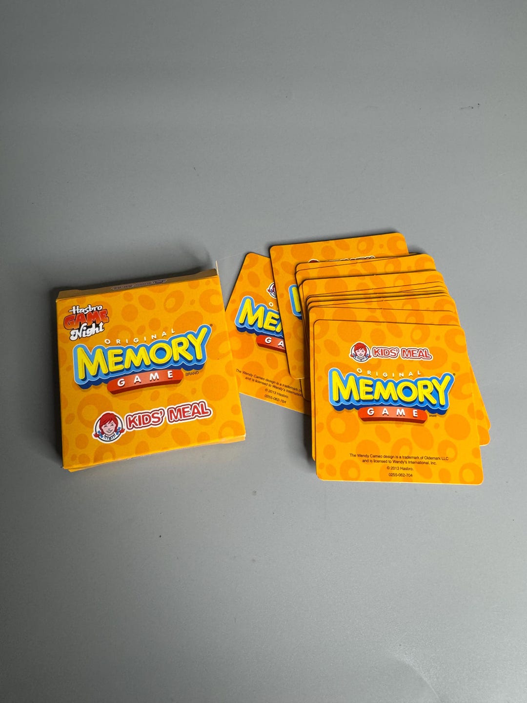 Wendy's Collectible Toy Memory Card Game - Hasbro Game Night Surprise ...