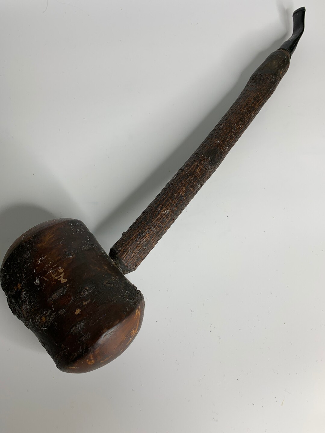 French Vintage Pipe Wood BIRCH Stem Bakelite Smoking Pipe Home Decor ...