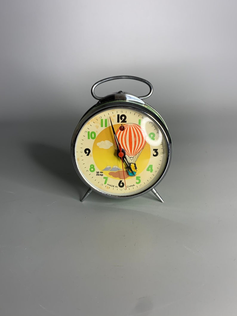 Chinese Vintage Alarm Clock Advertising Hero Enamel Green - Etsy