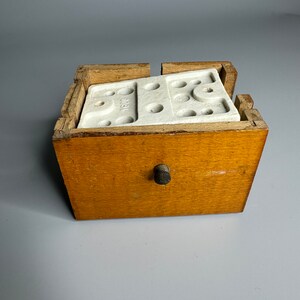 French Antique Electrical Fuses Wood Box Back Porcelain Unit - Etsy