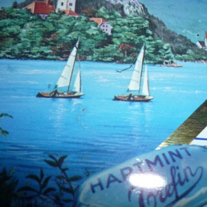 Vintage Belgium Tin Old Can Hartmint by Trefin 1940's Lithography ...