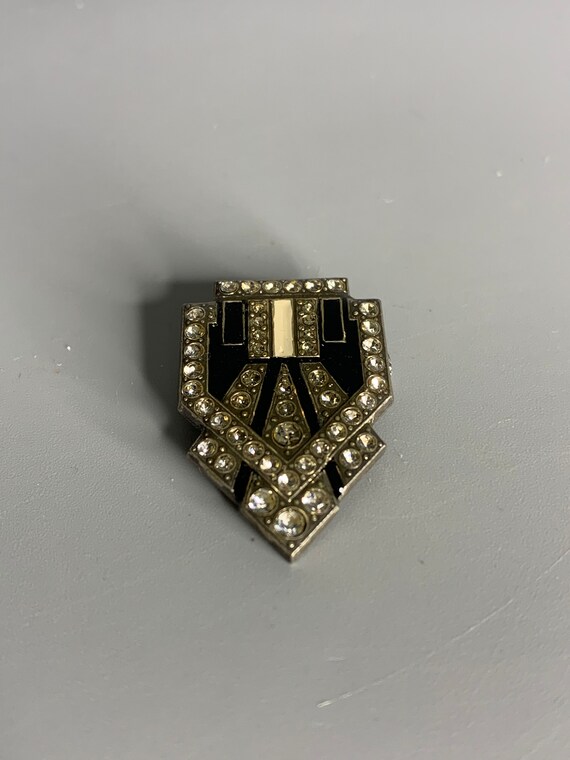 French Art Deco style lapel pin brooch jewelry Pierre… - Gem