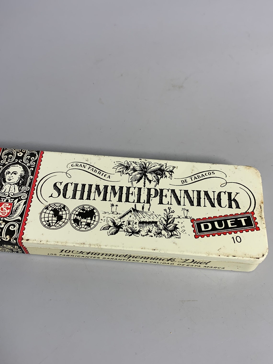 Holland Vintage Tin Can Knick Knack Box Schimmelpenninck 10 Duets Empty ...