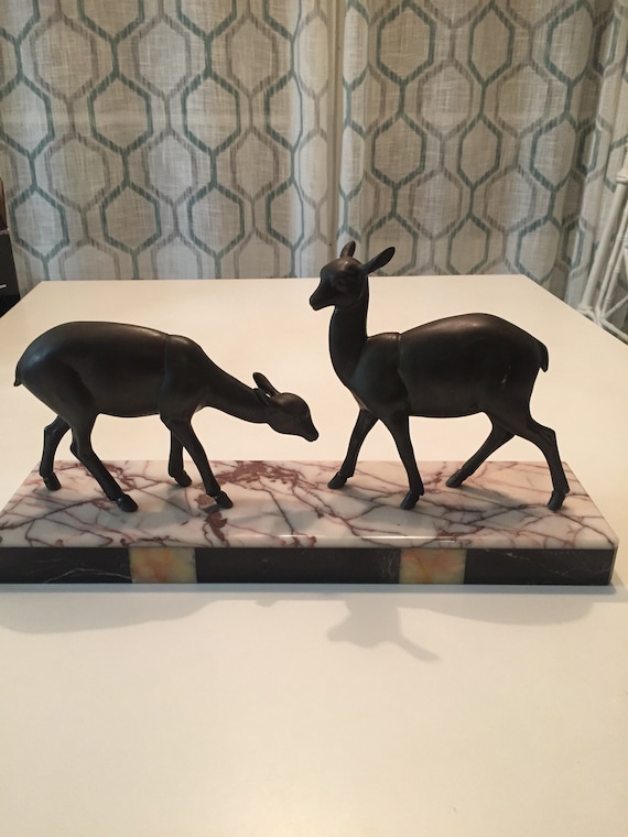 French Art Deco Irenee Rochard Sculpture Bronzed Spelter - Etsy