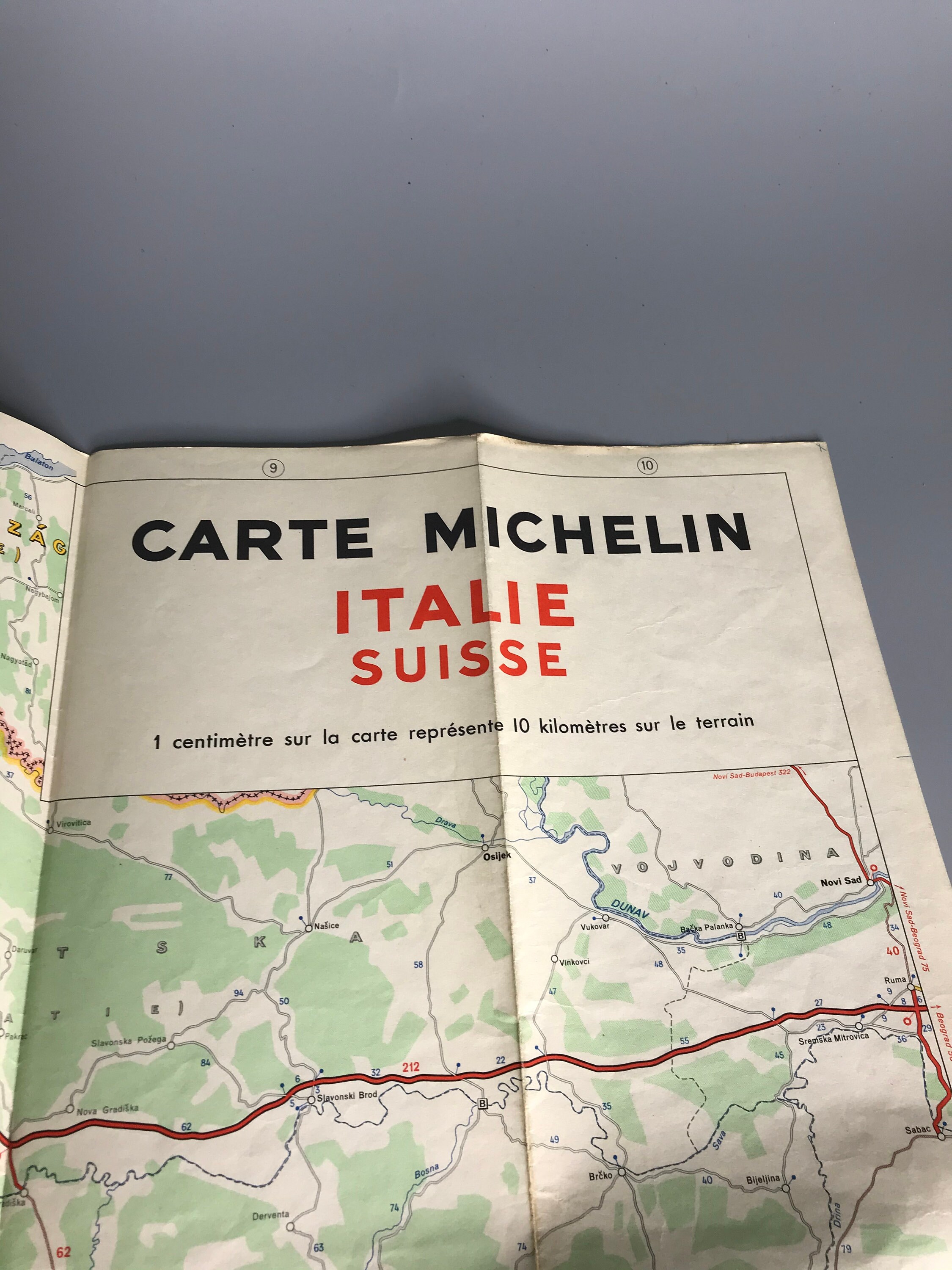 Italian Vintage Michelin Map Number 988 Italian Routes From 1959 - Etsy