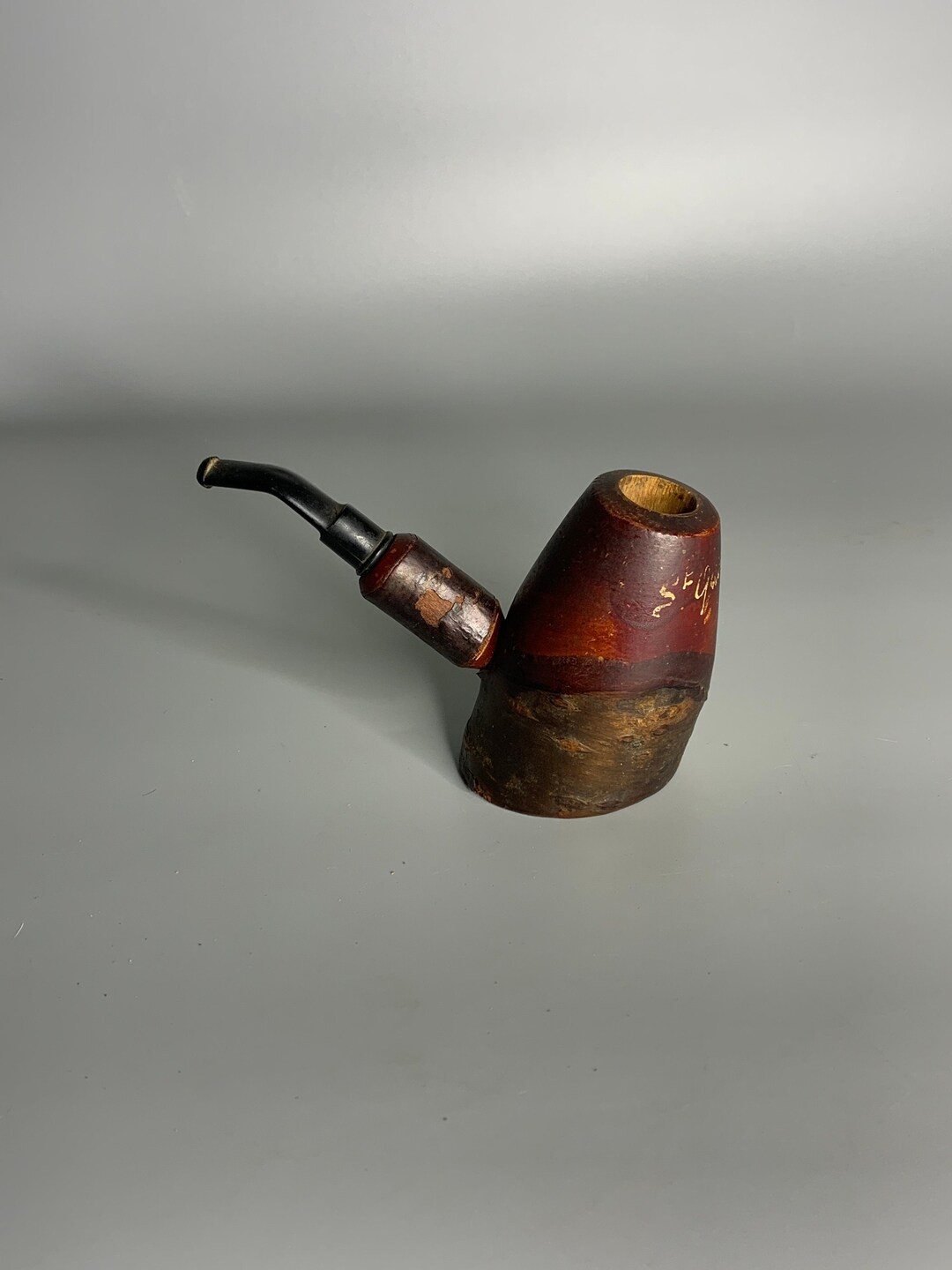 French Birch Pipe Vintage Wooden Pipe St Quentin Souvenir Tobacco Men ...