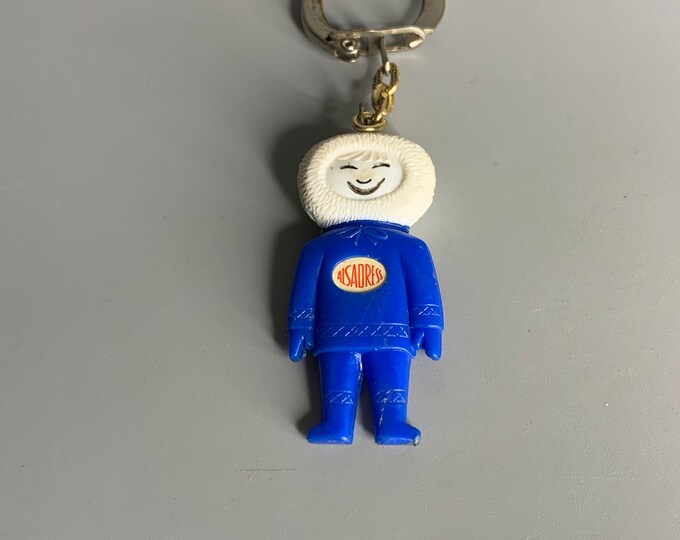 French Vintage Keychain Holder Advertising Alsadress Eskimo - Etsy