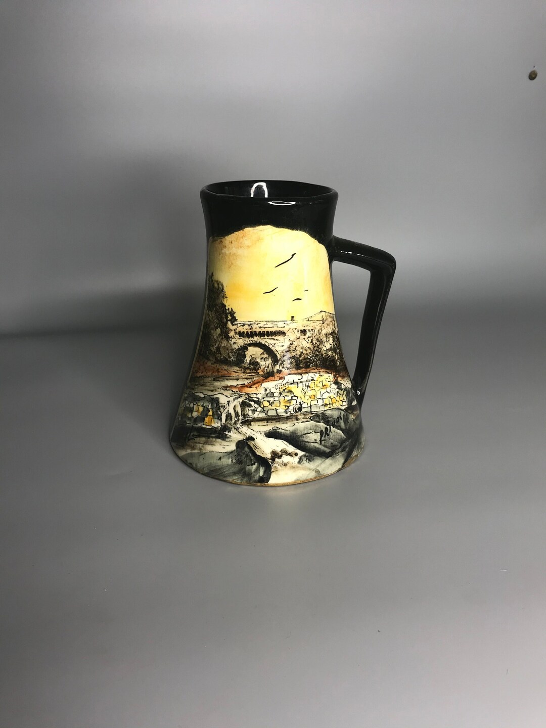 French Vintage Hearthstone Ceramic Pottery Vase Signed Souvenir De ...