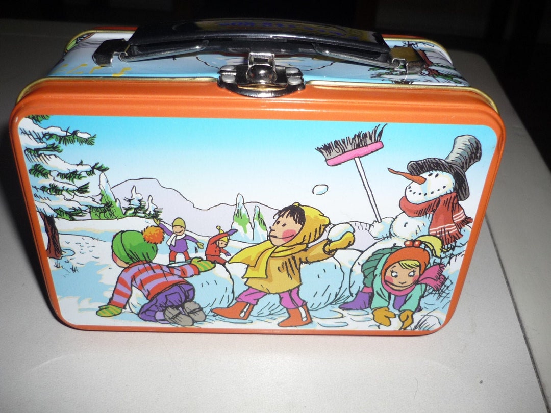 Vintage French Tin Box - Small Lunch Box Creation by Amplitude Souvenir ...