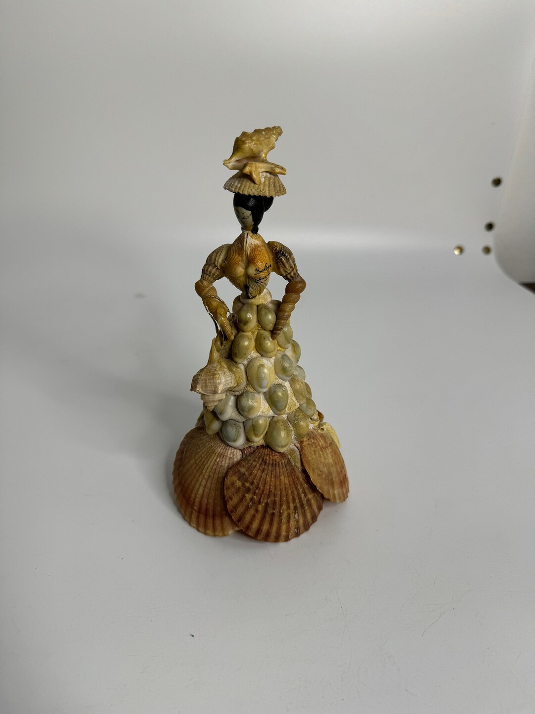 French Vintage Seashell Doll Lady in Dress Design Decoration Sea Shell ...
