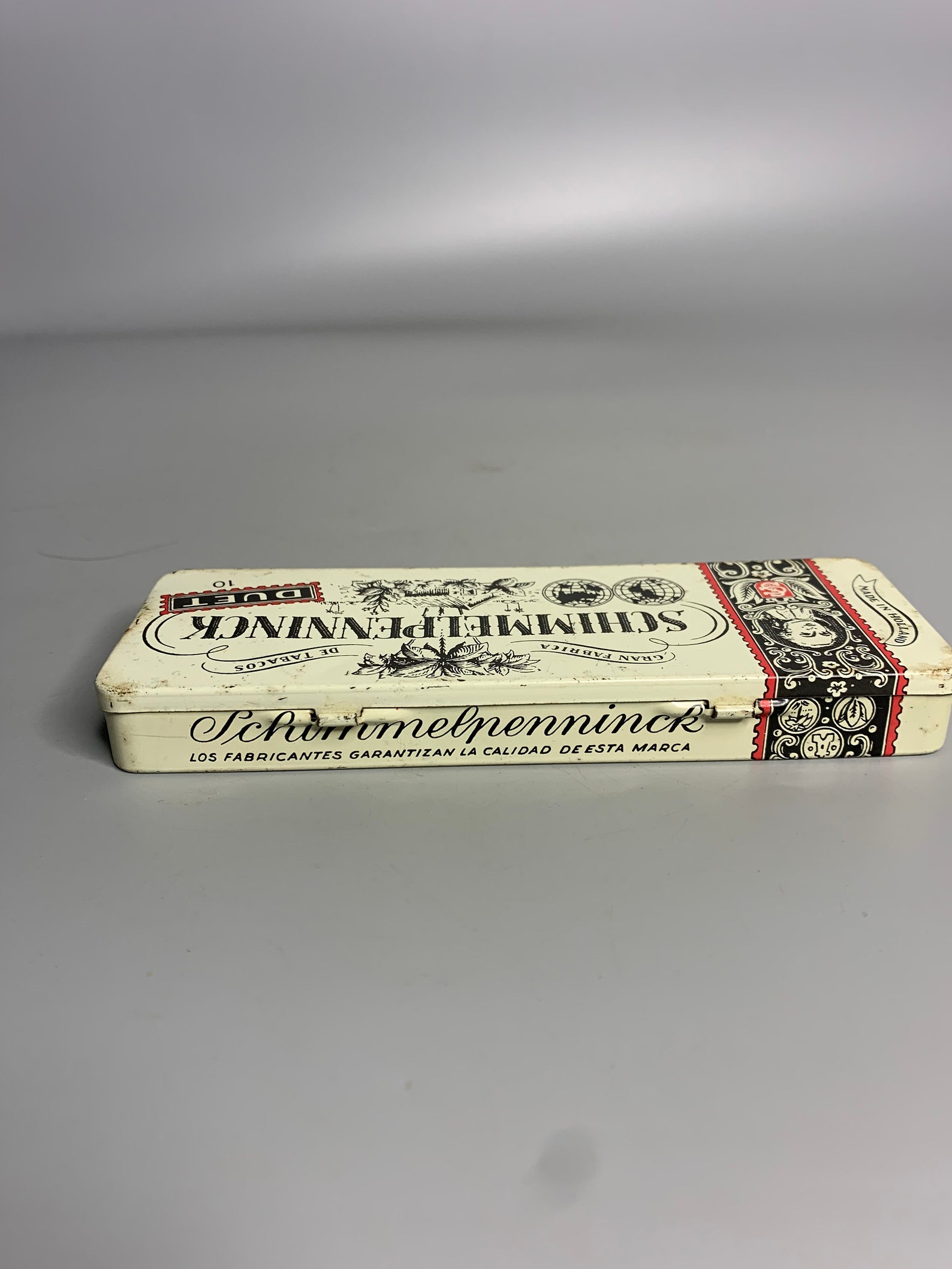 Holland Vintage Tin Can Knick Knack Box Schimmelpenninck 10 Duets Empty ...