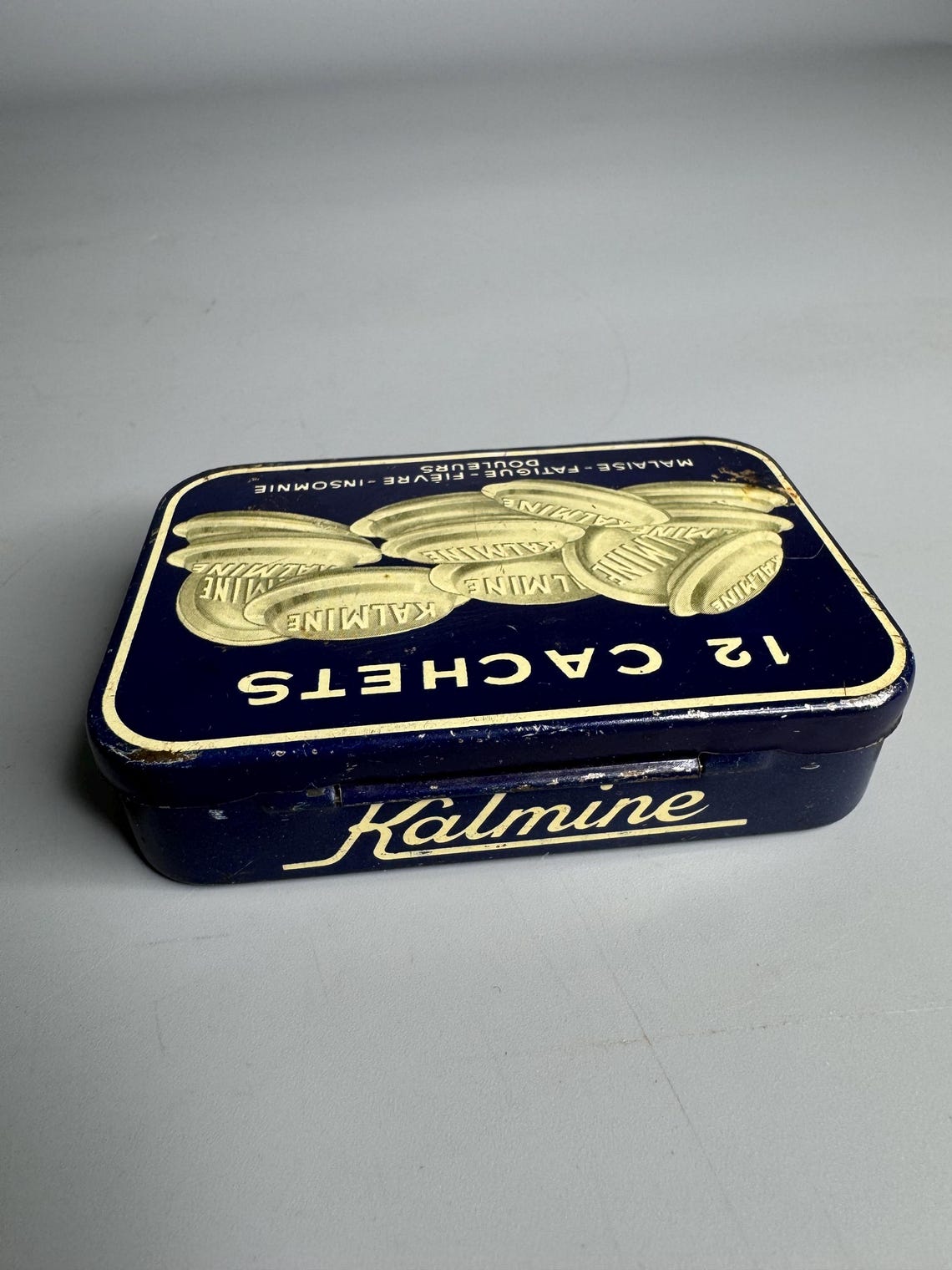 French KALMINE Pills Vintage Empty Medicine Box Paul Metadier ...