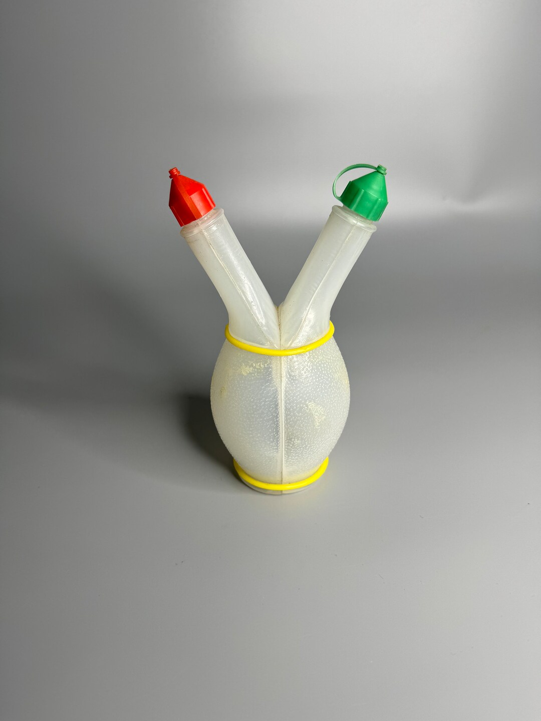 French Vintage Oil and Vinegar Split Dispenser Container Plastic ...