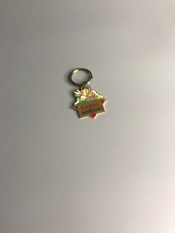 French vintage Euro DISNEY Paris Kodak Keychain holder - Gem