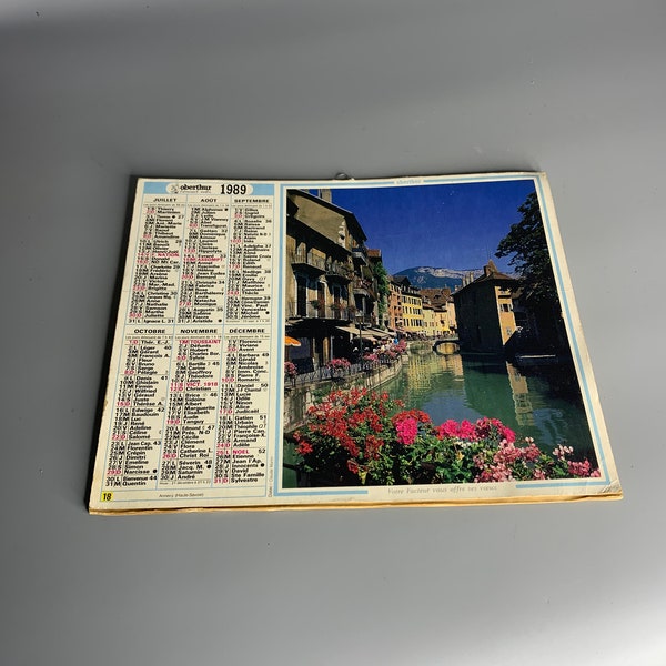 1989 Calendar - Etsy