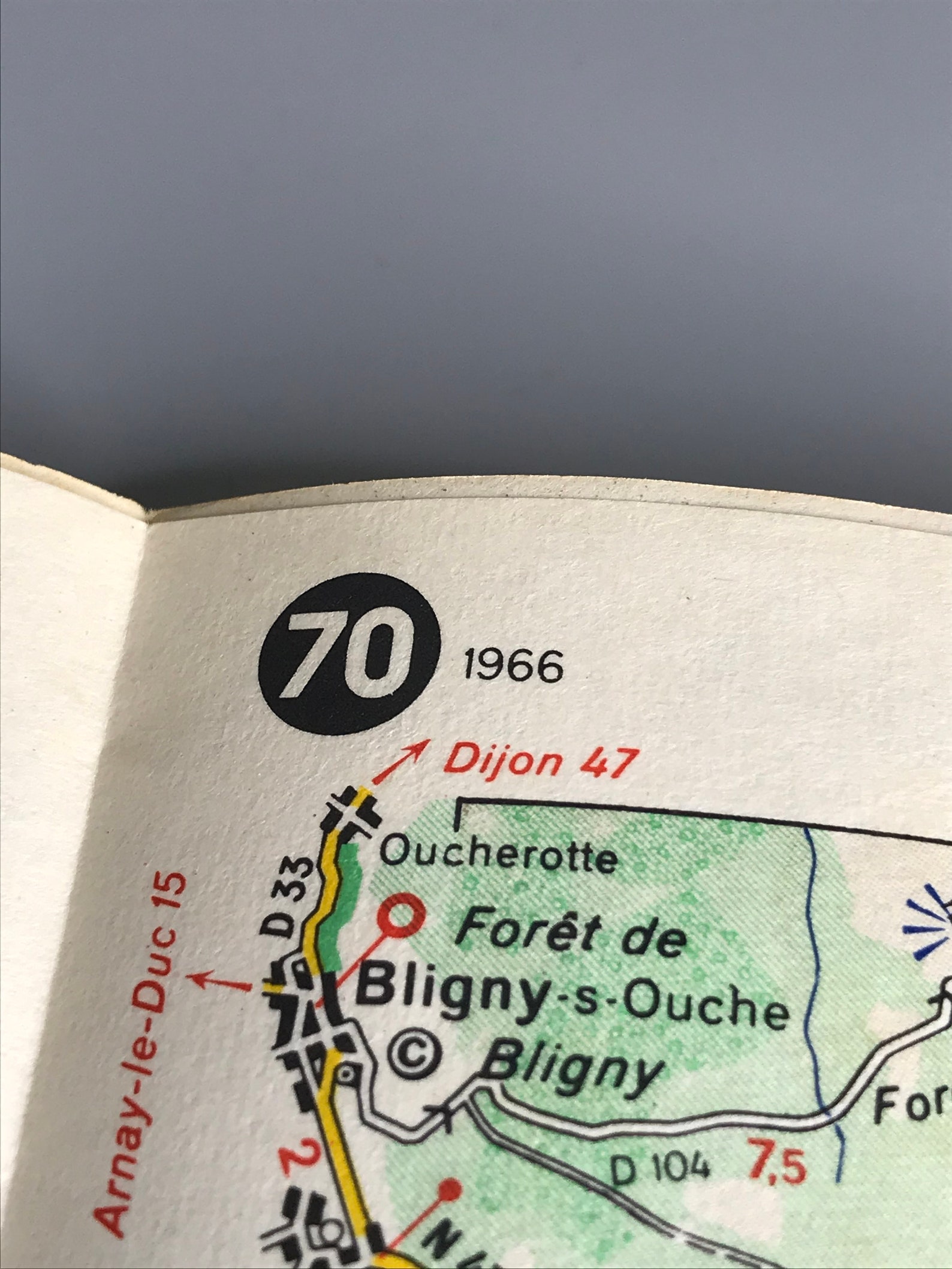 French Vintage Map Michelin Number 70 Collectible From 1966 Beaune ...