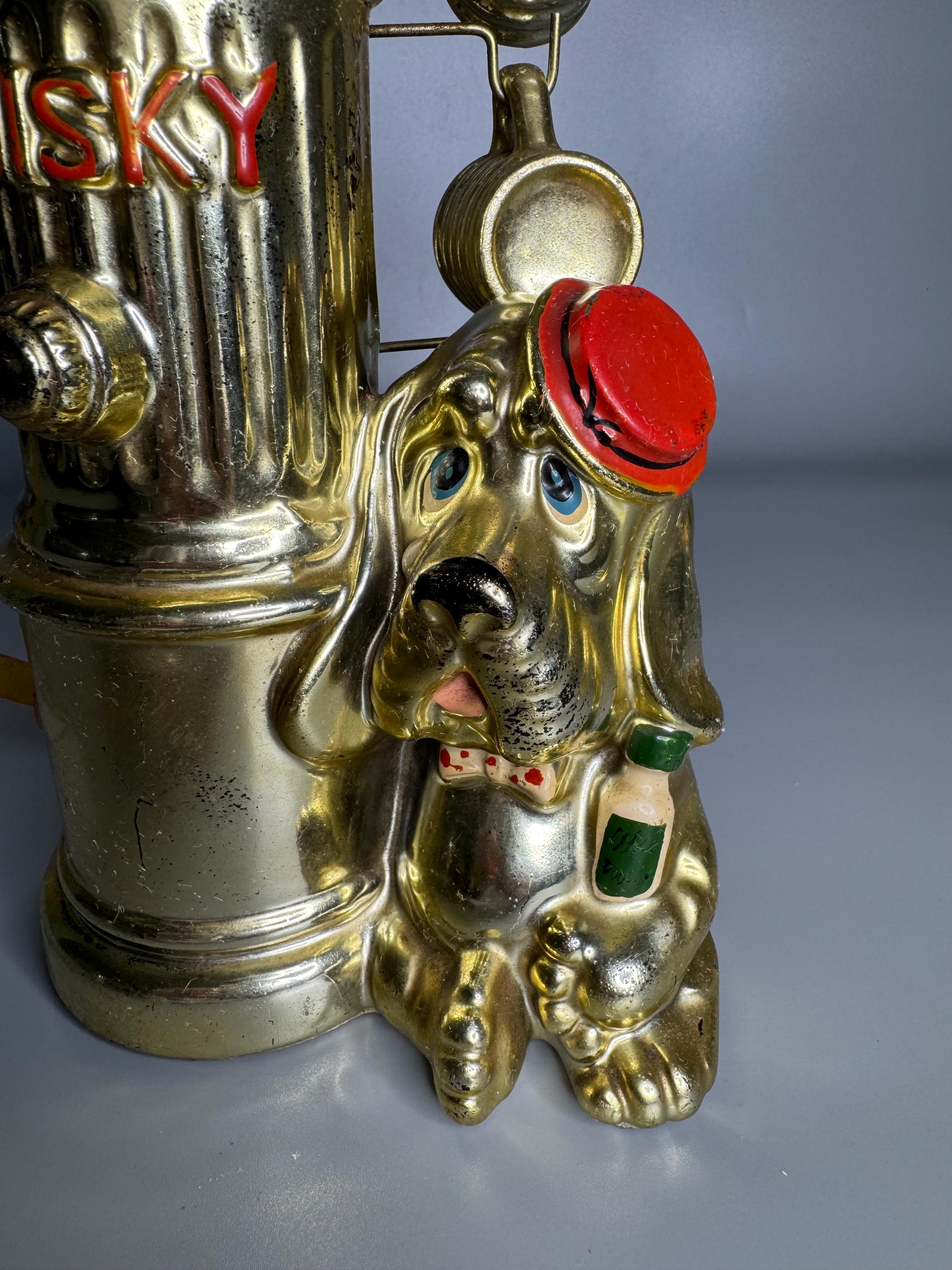 Japanese Vintage Bloodhound Fire Hydrant Decanter With Shot Glasses ...