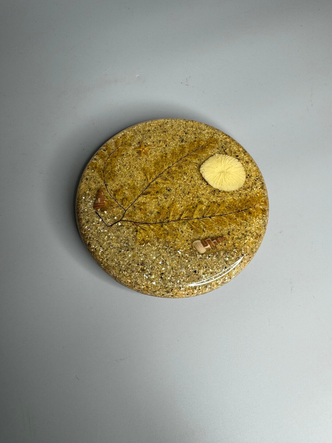 Vintage Hot Plate Coaster Resin Small Size Barware Drink Holder From ...