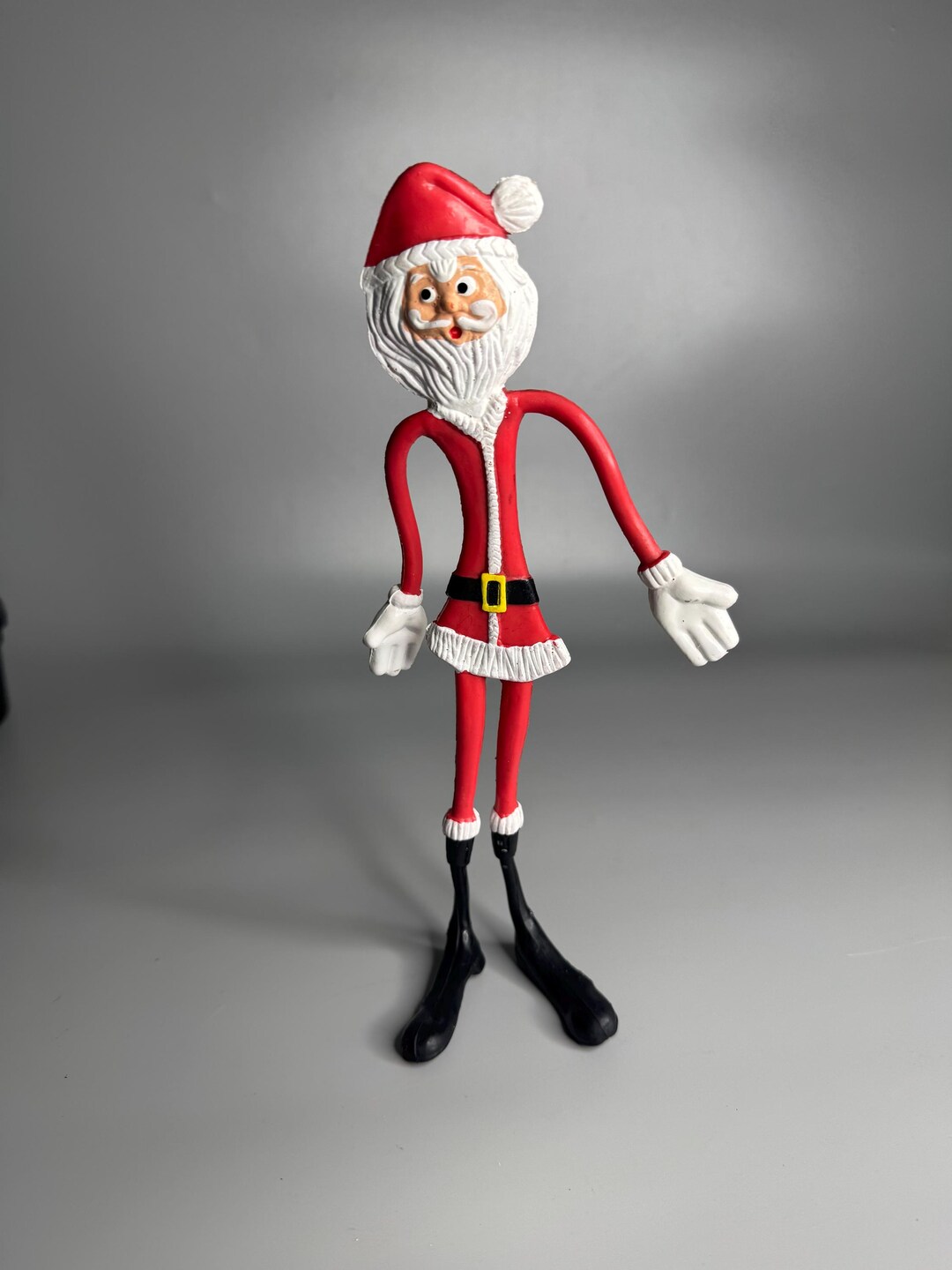 Vintage Christmas Santa Claus Figure Collectible Skinny Figurine Tall 9 ...