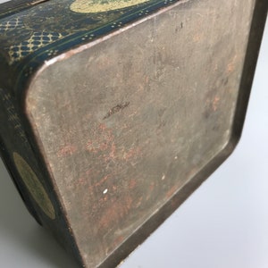 French Antique Tin Can Metal Box Victorian Style Small Container - Etsy