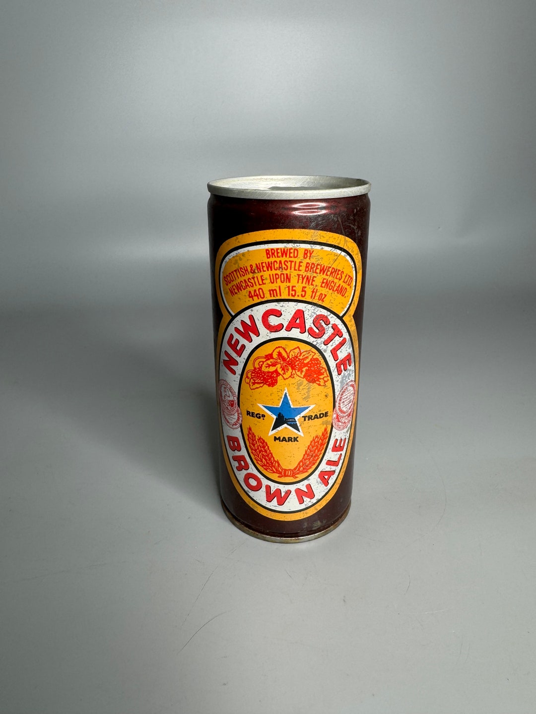 French Vintage Collectible Tin Beer Can New Castle Brown Ale - Etsy