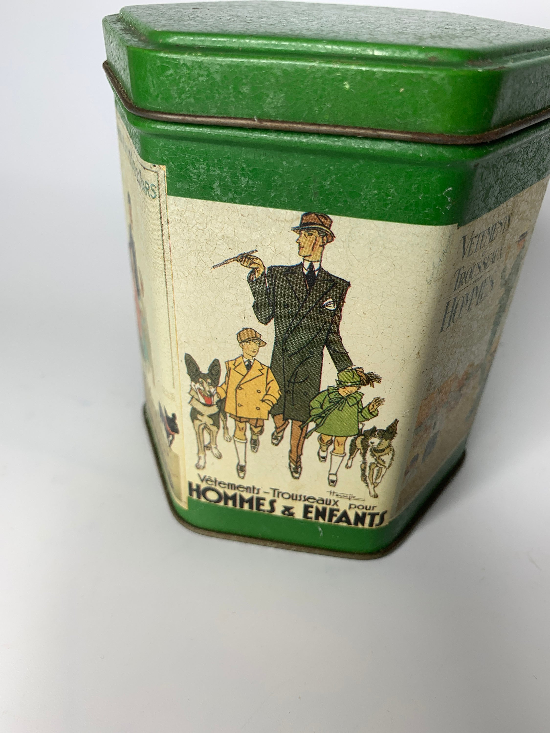 French Vintage Tin Can Lithography Metal Box Signed - Etsy