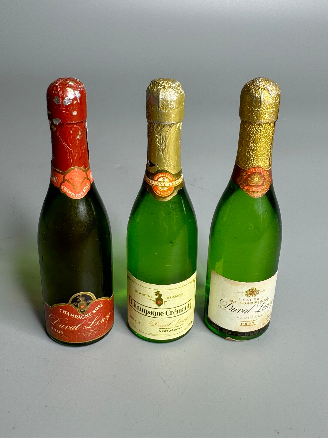 French Vintage Champagne Bottle Decorative Miniature Bottle Collection ...