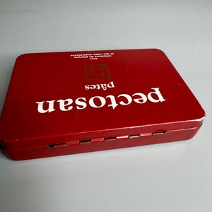 French Vintage Tin Can Pectosan Pates Empty Box Coughing Drops - Etsy