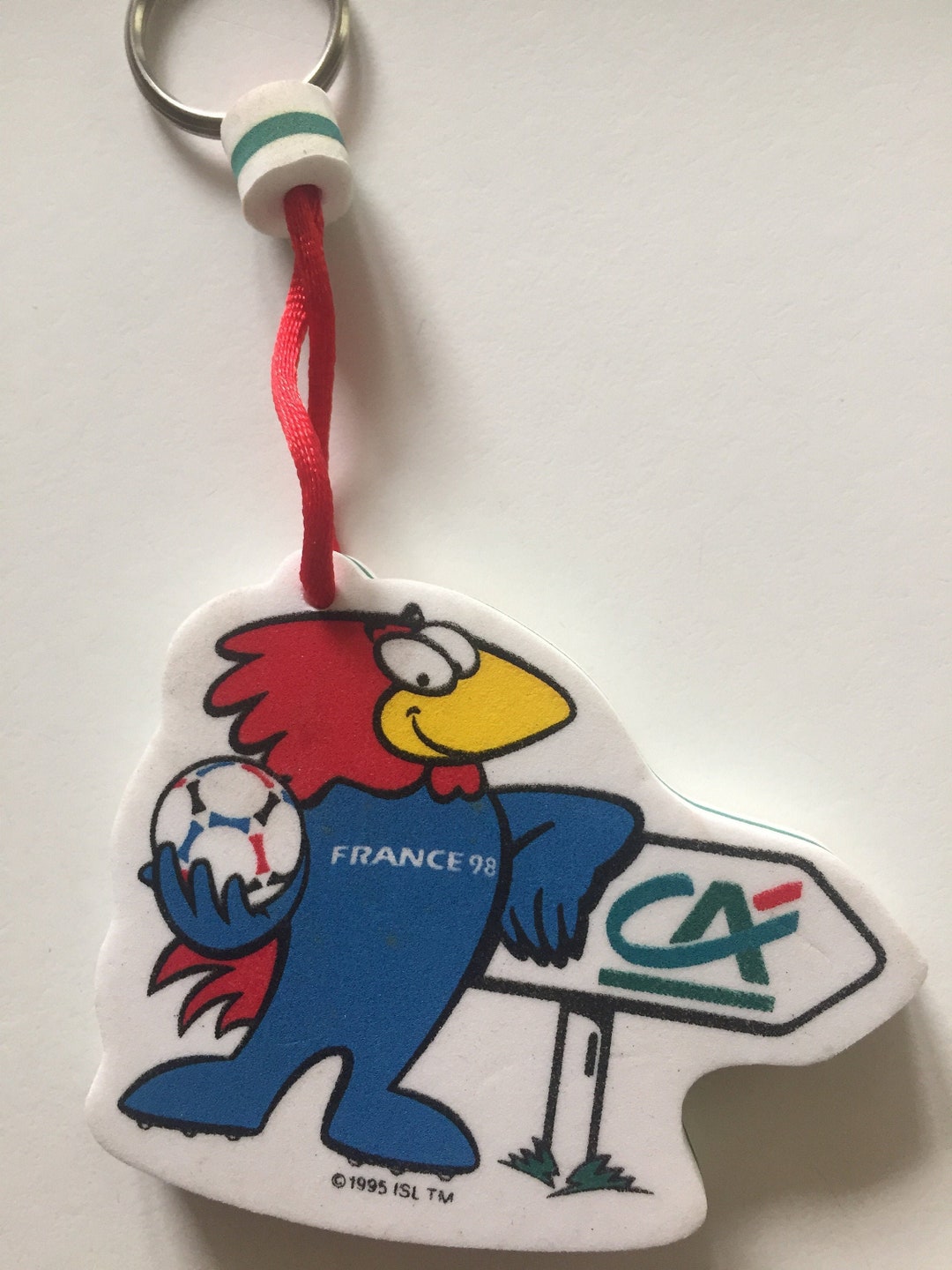 French Vintage Keychain Holder Advertising Bank CA Soccer Game FRANCE ...