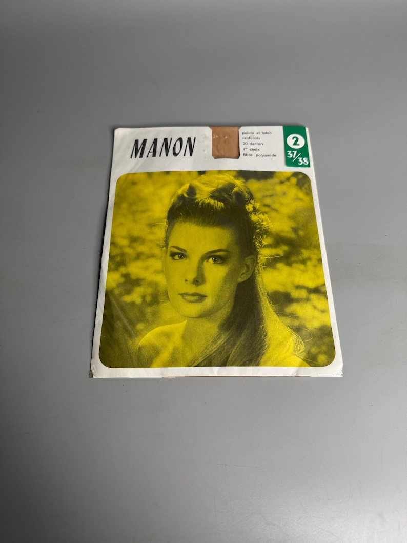 French Vintage Manon Pantyhose 37/38 Size 2 First Choice From 1960's - Etsy