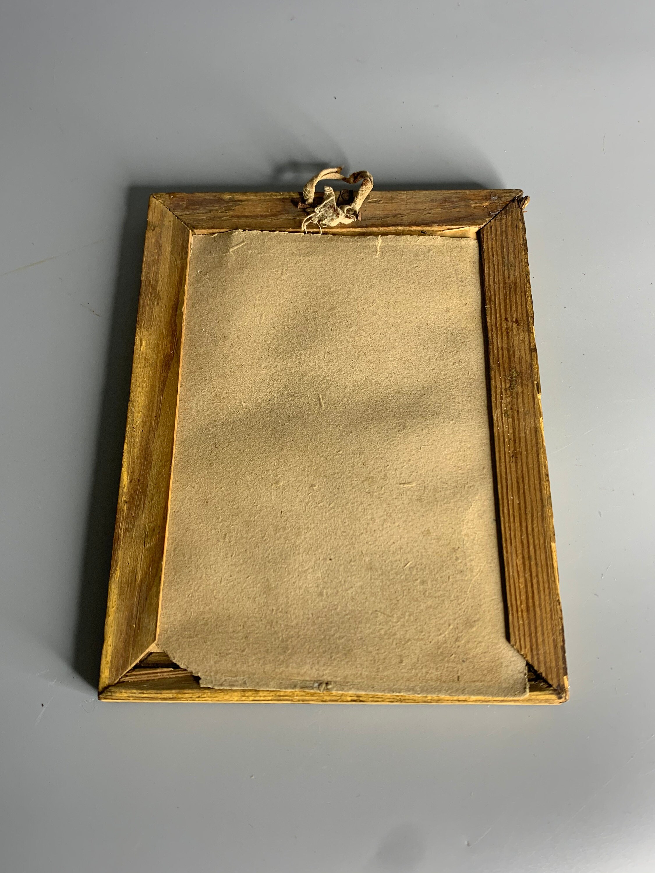 French Antique Wooden Religious Picture Frame Wall Hanging - Etsy