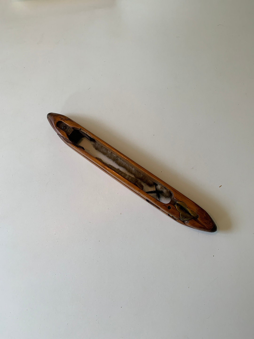 French Vintage Weaving Loom Shuttle Genuine Wooden Bobbin Collectible ...