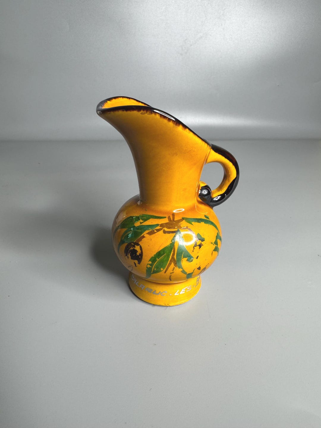French Vintage Cerise Ceramic Terracotta Miniature Pitcher Balaruc Les ...