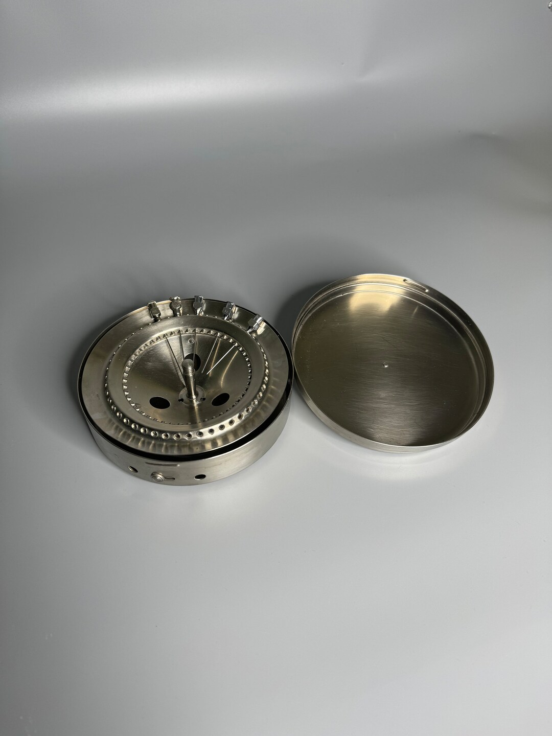 Vintage Aluminum Carousel Needle Syringe Sterilization Container With 5 ...